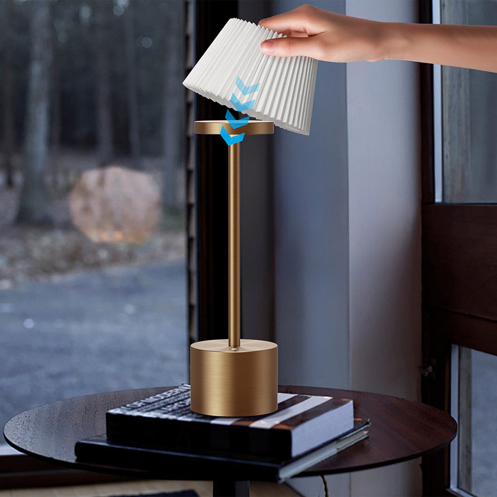 Sakringt S820 Rechargeable Cordless LED Table Lamp 6000mAh Battery 3 Color Dimmable Touch Control Waterproof Portable Light for Bedroom Dining